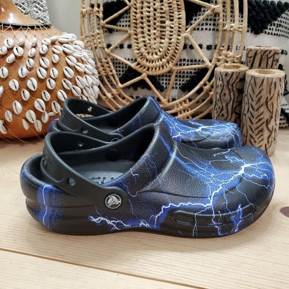 CROCS | Shoes | Crocs Bistro Work Clog Slip Resistant Black Lightning ...